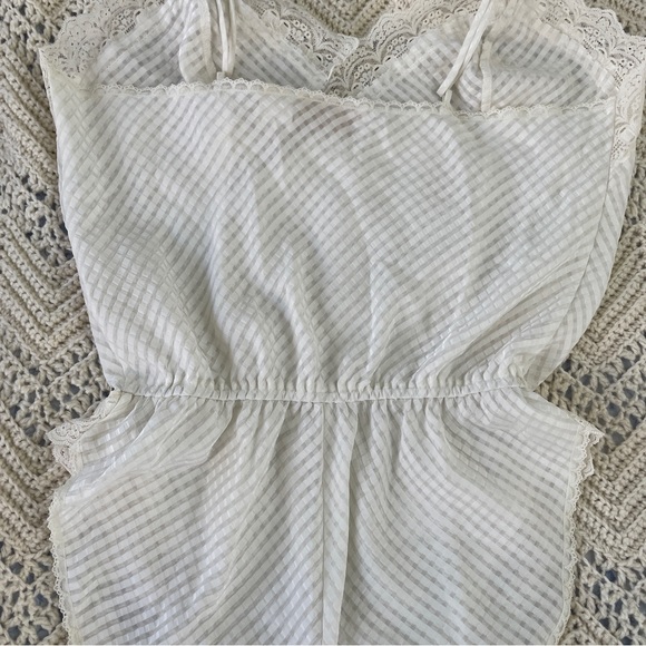 Vintage | Intimates & Sleepwear | Vintage Teddy Romper High Cut Thigh ...
